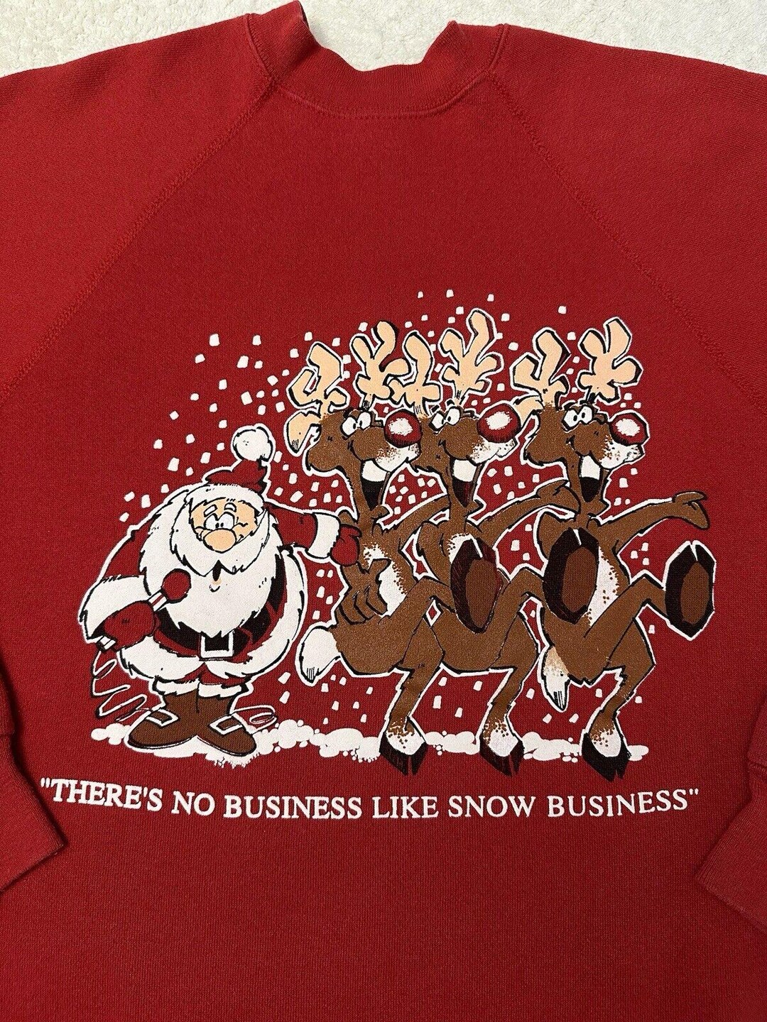 Vintage 1990s 90s Santa Claus Rudolph Reindeer Comedy Cartoon ...