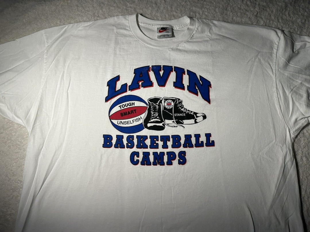 Vintage 1990s 90s Nike Steve Lavin Basketball Camps Official T-shirt ...