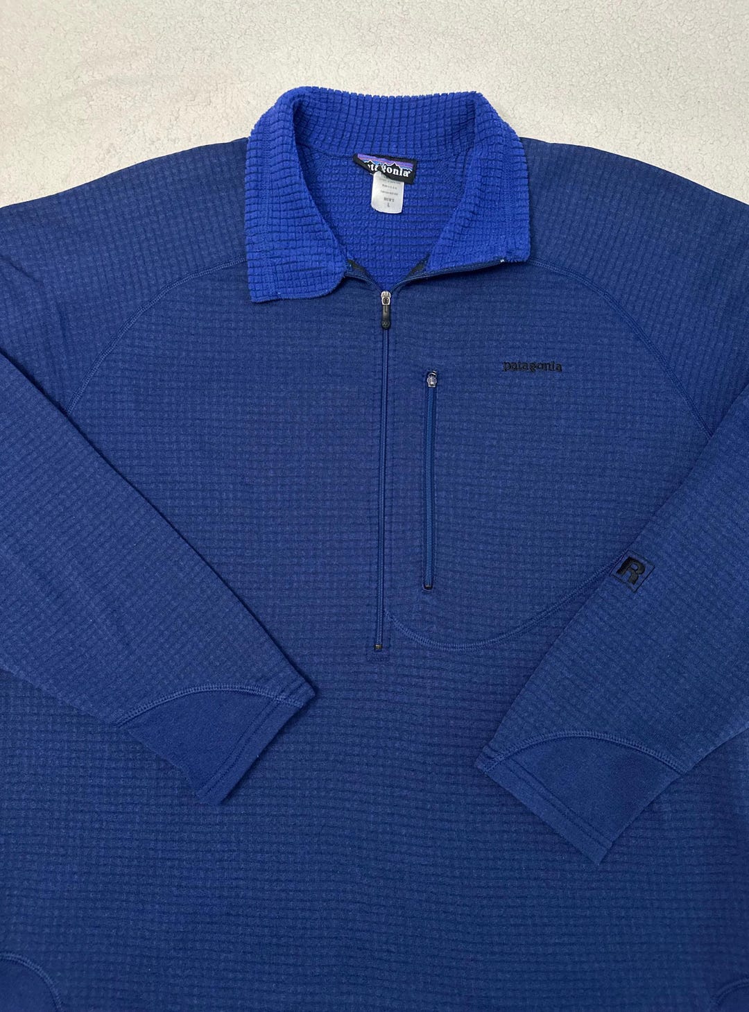 Vintage 2000s Y2K Patagonia Regulator R1 Flash Waffle Grid Fleece ...