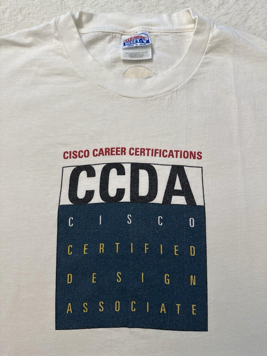 Vintage 1990s Cisco Career Certifications Design Associate Graduate T ...