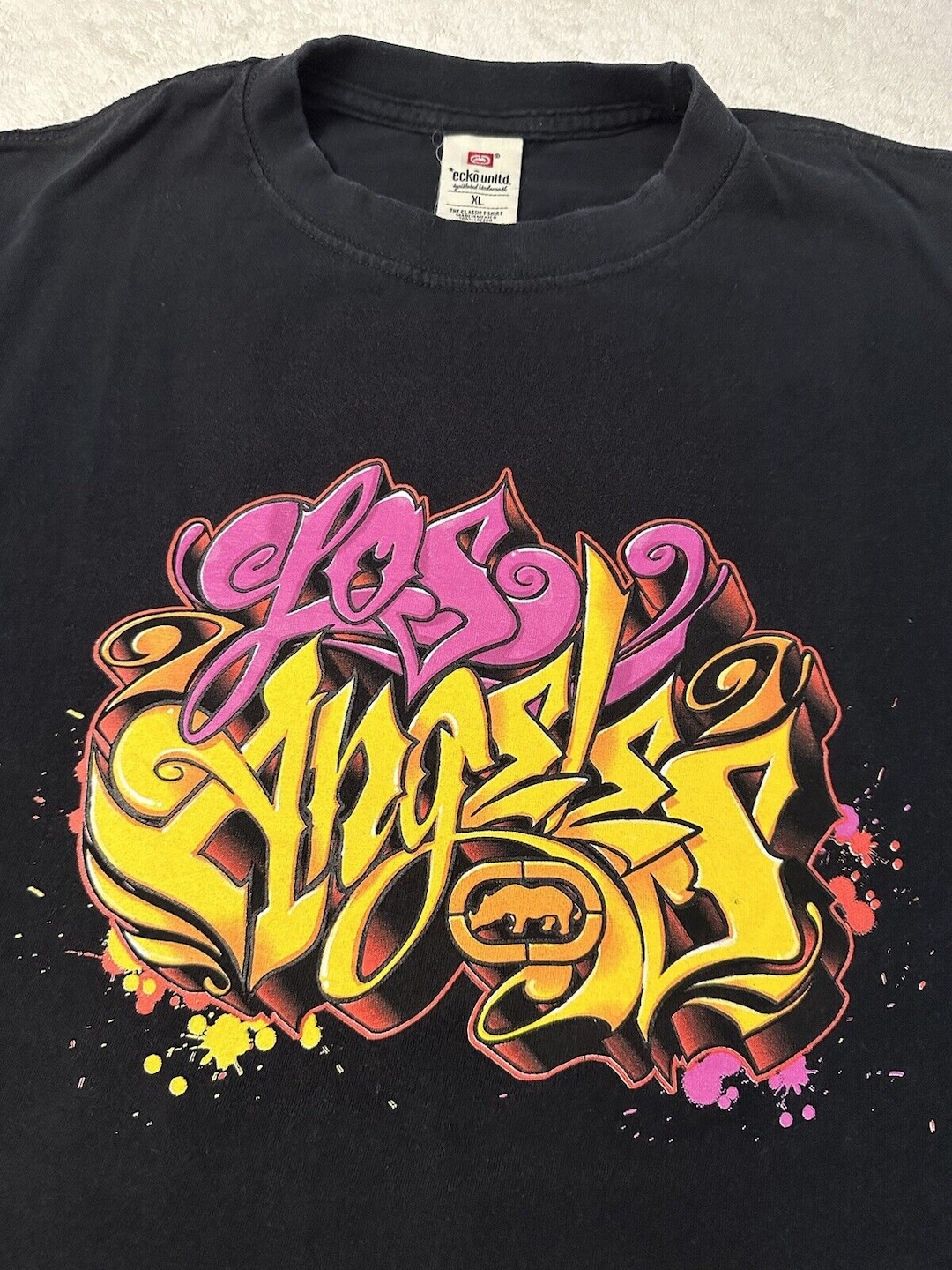 Vintage 2000s Y2K Ecko Unltd Los Angeles Graffiti Artwork Streetwear T-shirt, XL - Etsy