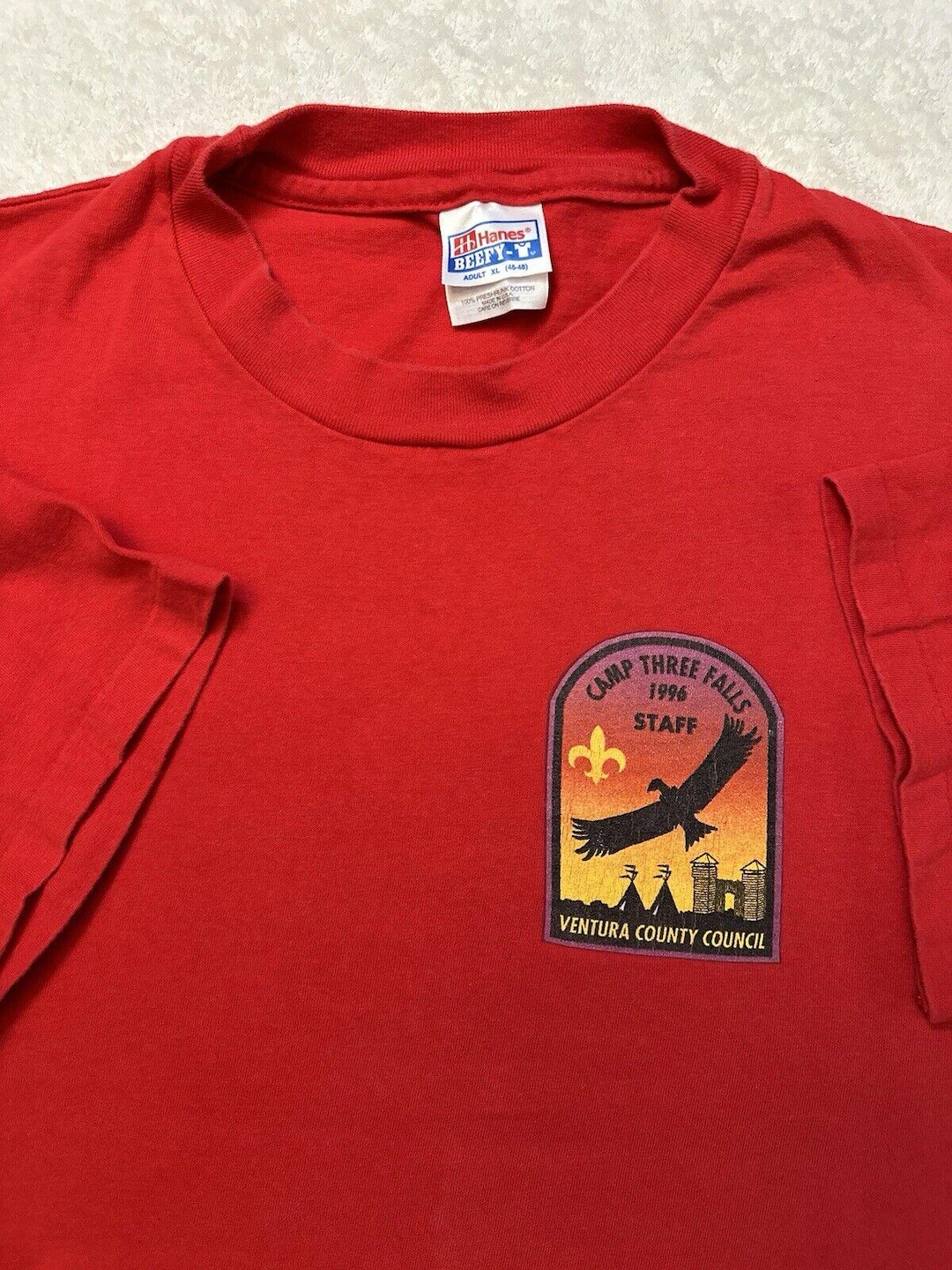 Vintage 1990s Camp Three Falls Ventura County California Boy Scouts T ...