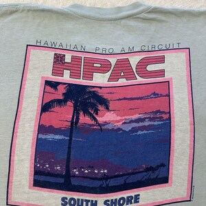 Vintage 1980s 80s HPAC Hawaiian Pro Am Surfer Surf Contest Competition ...