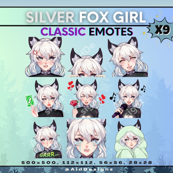 Twitch Fox Girl Emote - Etsy