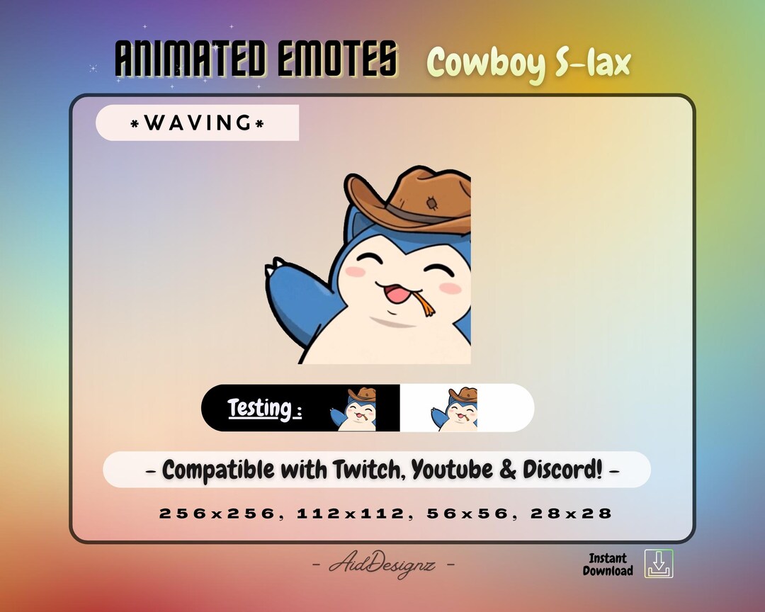 Cowboy S-lax | Animated Emote | Waving / Raising Hand | Streamer Asset ...