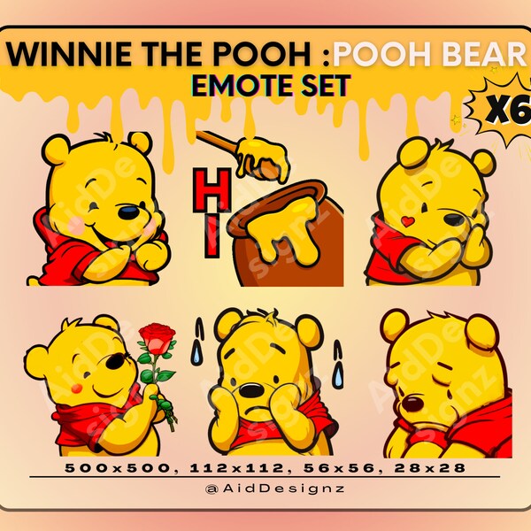 Winnie the Pooh Emotes - Etsy