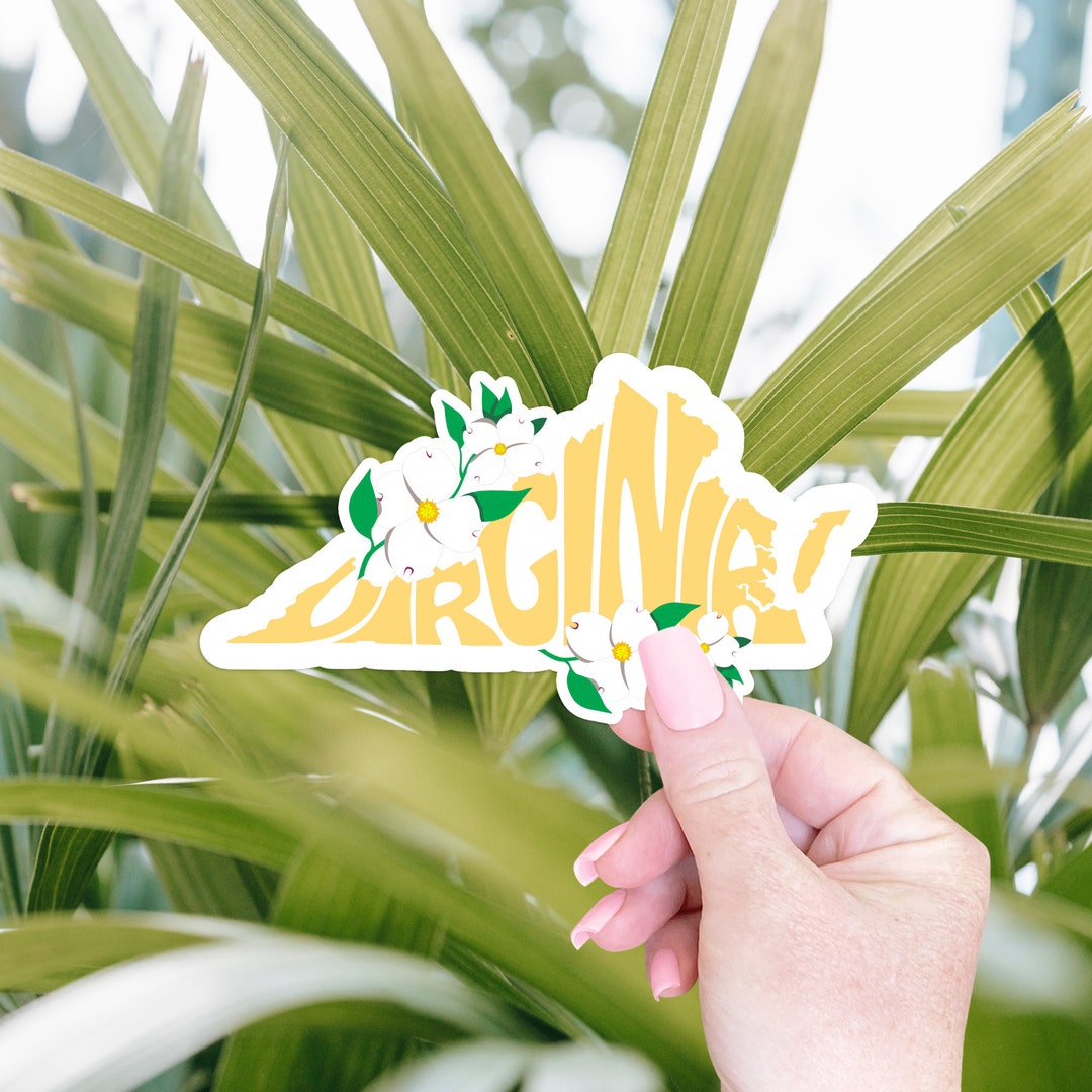 Dogwood Flower Virginia State Flower Sticker Virginia Sticker Water ...