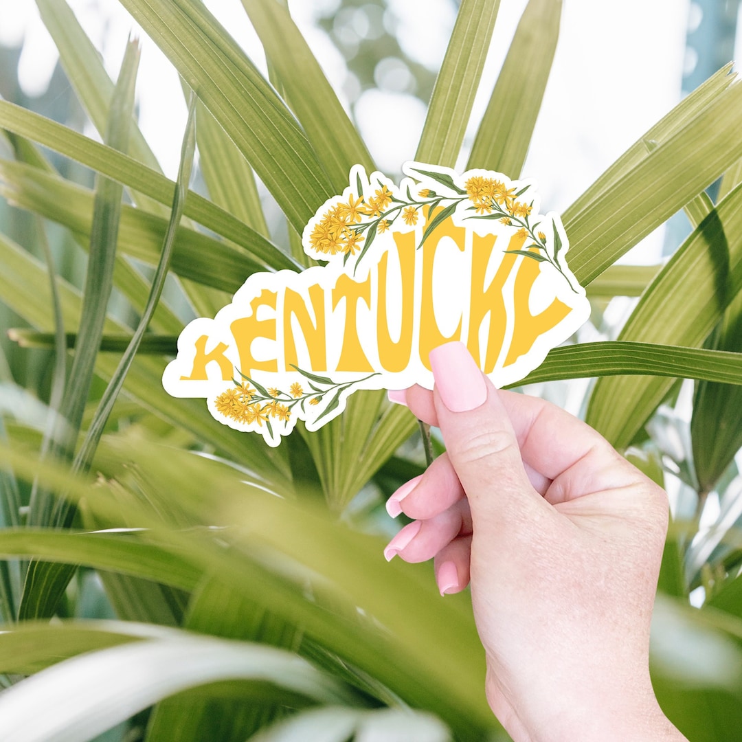 Goldenrod Kentucky State Flower Sticker Kentucky Sticker Water Bottle ...