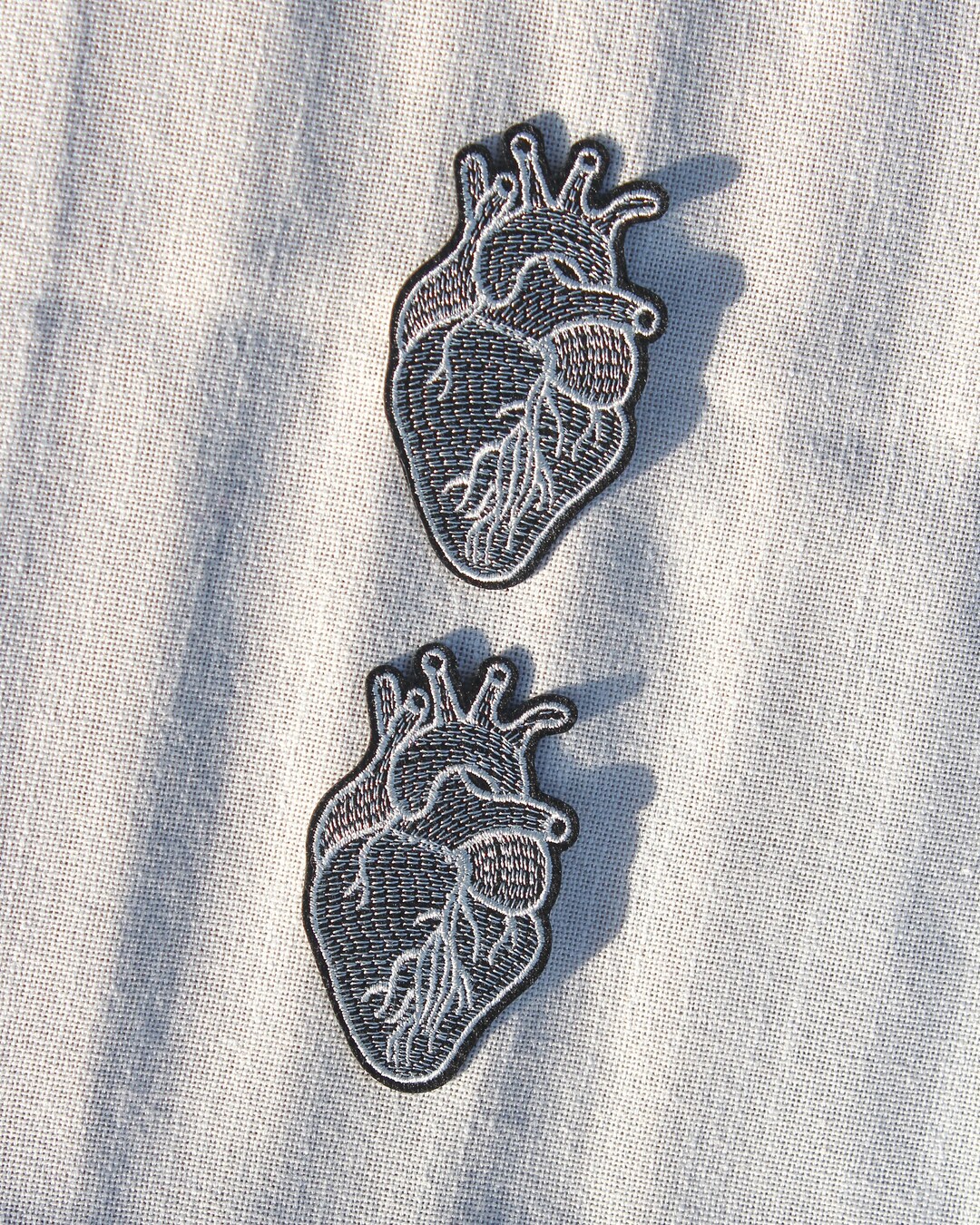 Black Heart Patches - Etsy