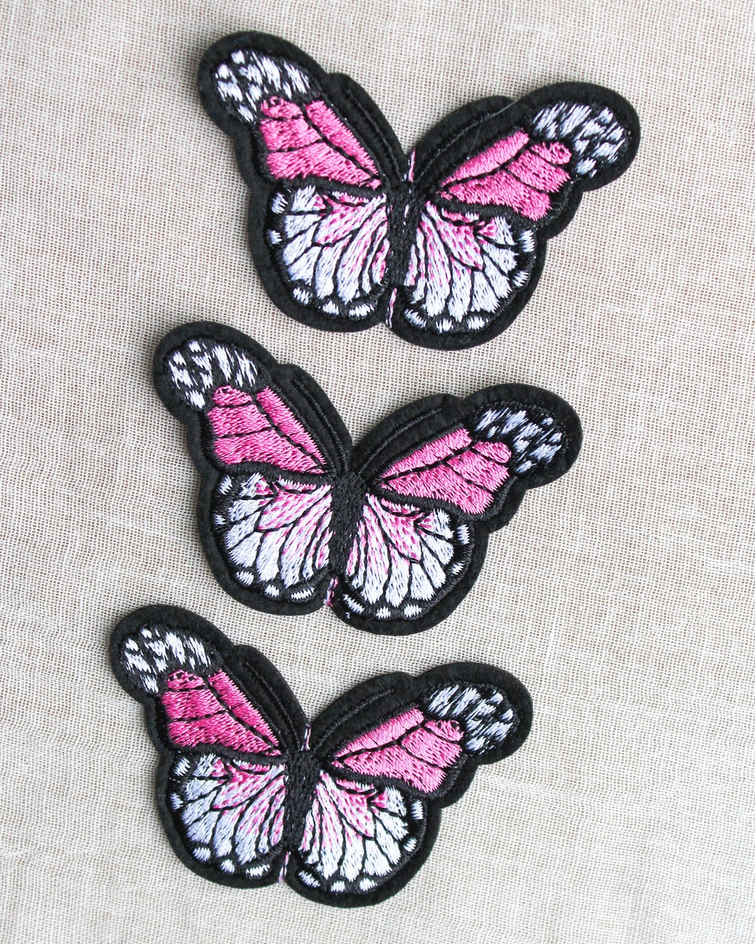 Pink Butterfly Patches - Etsy