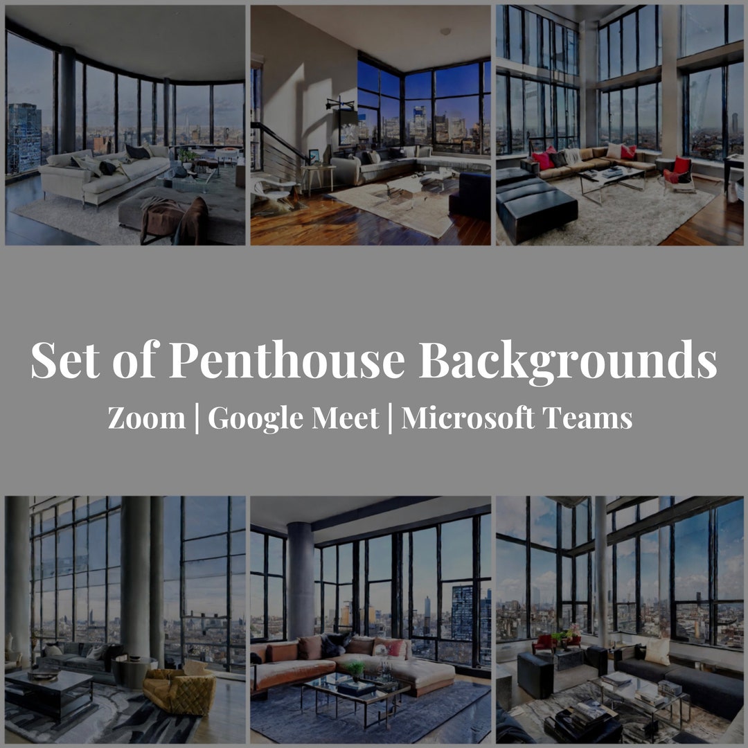 Penthouse 2 Zoom Virtual Backgrounds, Office Backdrop Background ...