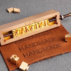 Personalized Custom Alphabet Metal Stamp, Wood Branding Iron Custom ...