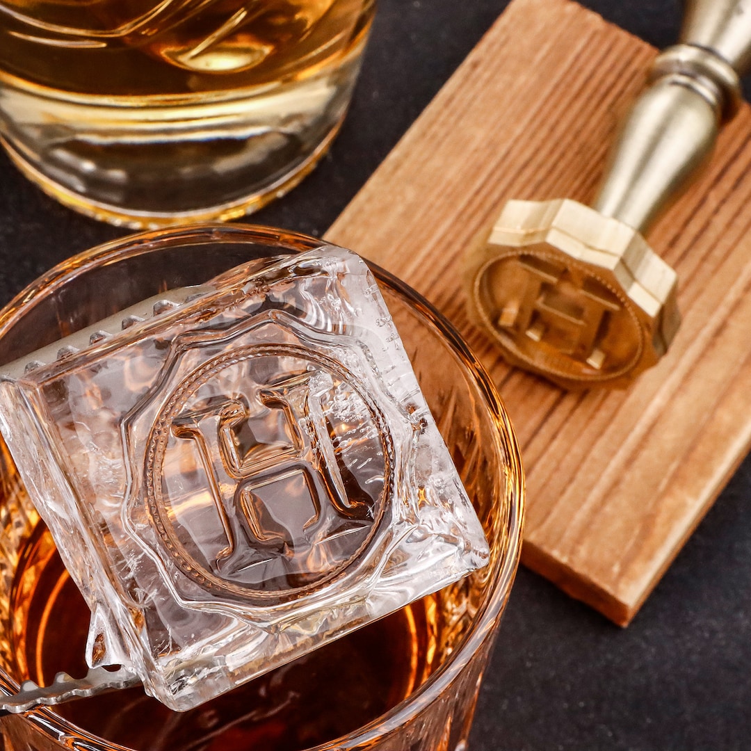 Personalized Ice Cubes Stamp Initials Logo Ice Stamp, Custom ...