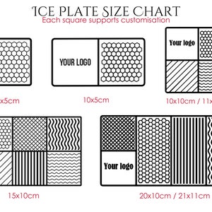 Customized Personalised Logos for Ice Plate, Ice Cube Stamp Custom for ...
