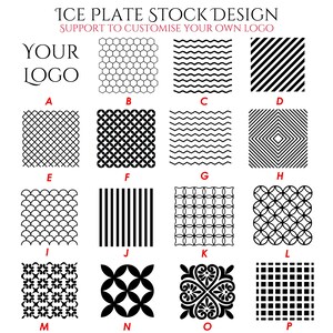 Personalize Ice Plate Custom, Ice Cubes Plate Custom for Bar Drinks ...