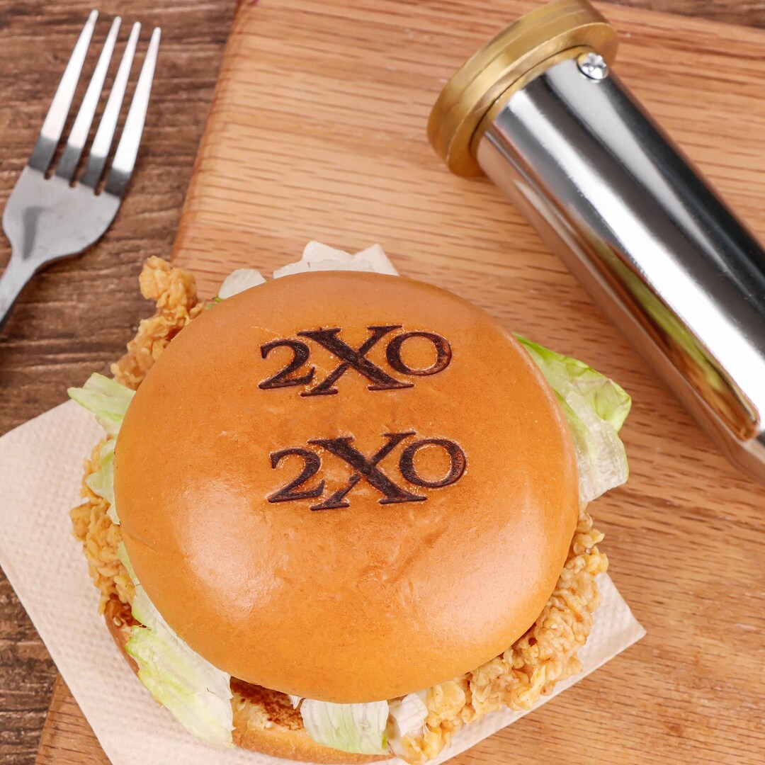 Custom Burger Food Cake Branding Iron Stamp, Food Branding Stamp With ...