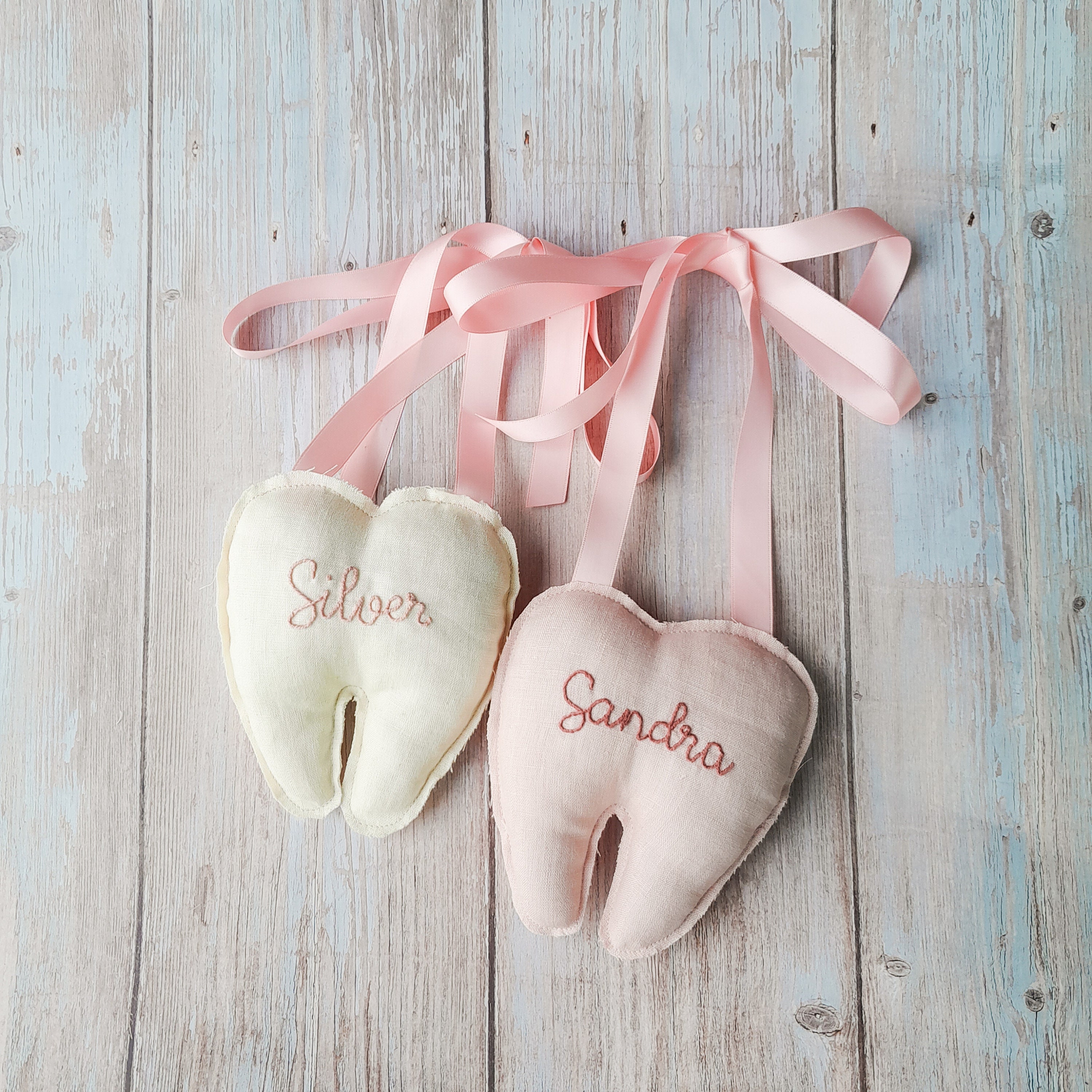 Custom Name Tooth Fairy Pillow With Pocket, Personalized Adorable Tooth ...