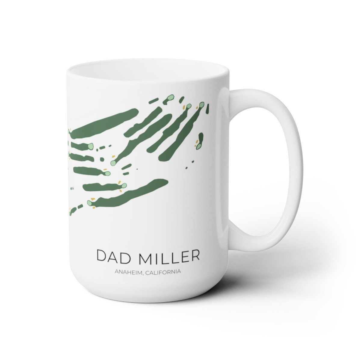 Dad Miller, Golf Course Mug, Golf Map Print, Golf Course, Golf Coffee ...
