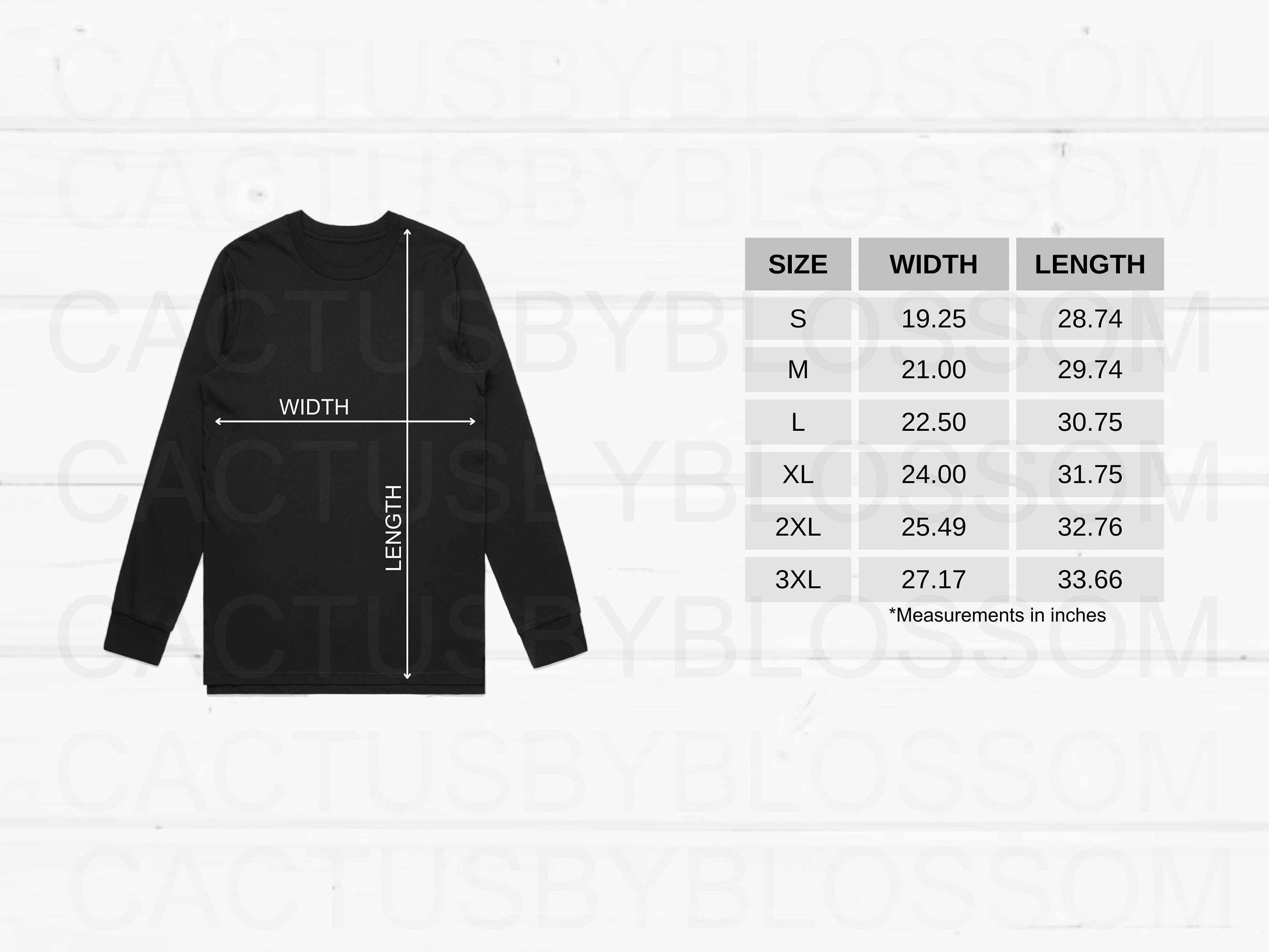 2 Size Chart AS COLOUR 5029 Men’s Base Long Sleeve Tee Etsy Listing ...