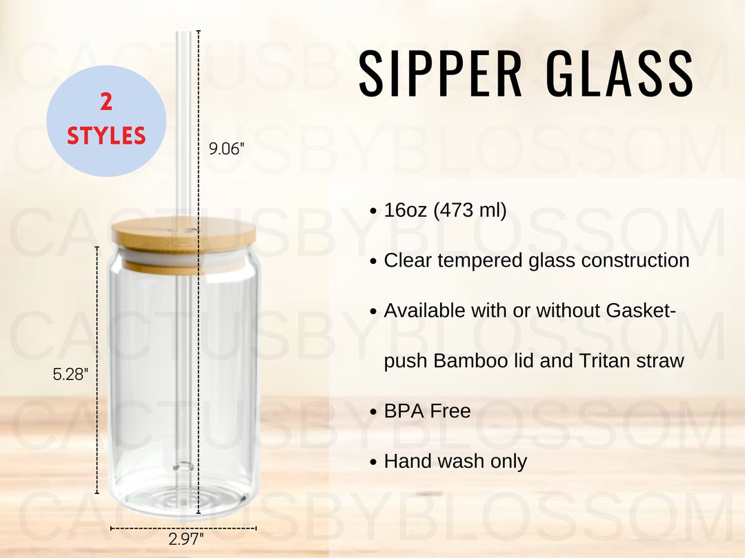 2 Size Chart 16 Oz Sipper Glass Mockup Etsy Tool AOP Size Chart Etsy ...