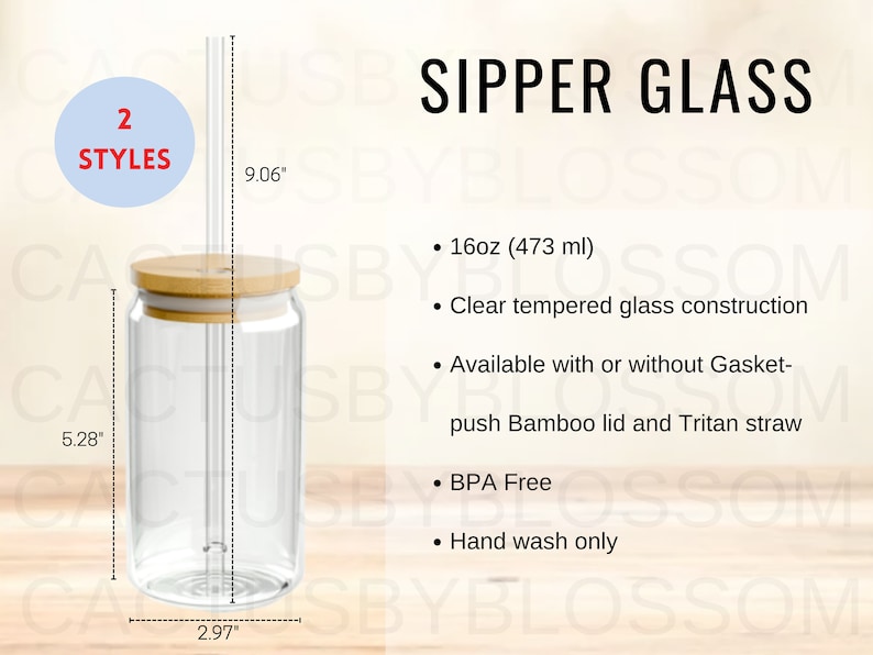 2 Size Chart 16 Oz Sipper Glass Mockup Etsy Tool AOP Size Chart Etsy ...