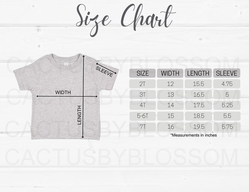 2 Size Chart Rabbit Skins 3321 Mockup Etsy Tool Toddler Fine Jersey Tee ...