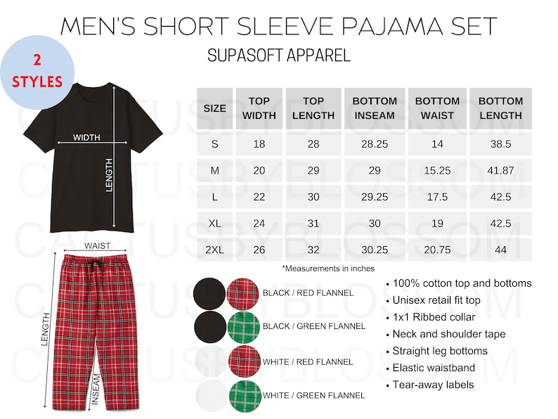 2 Size Chart Color Chart Supasoft Apparel Mockup Chart - Etsy