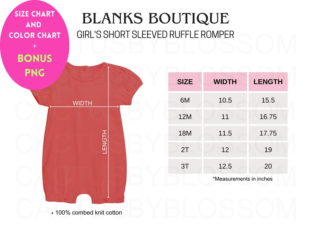 BUNDLE Size Chart Color Chart DIY Chart Blanks Boutique Mockup Etsy ...