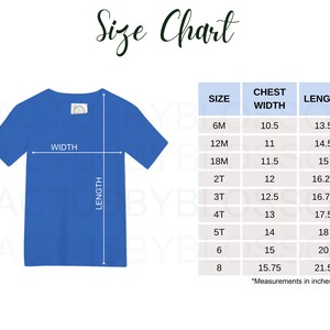 BUNDLE Size Chart Color Chart DIY Blanks Boutique Mockup Etsy - Etsy