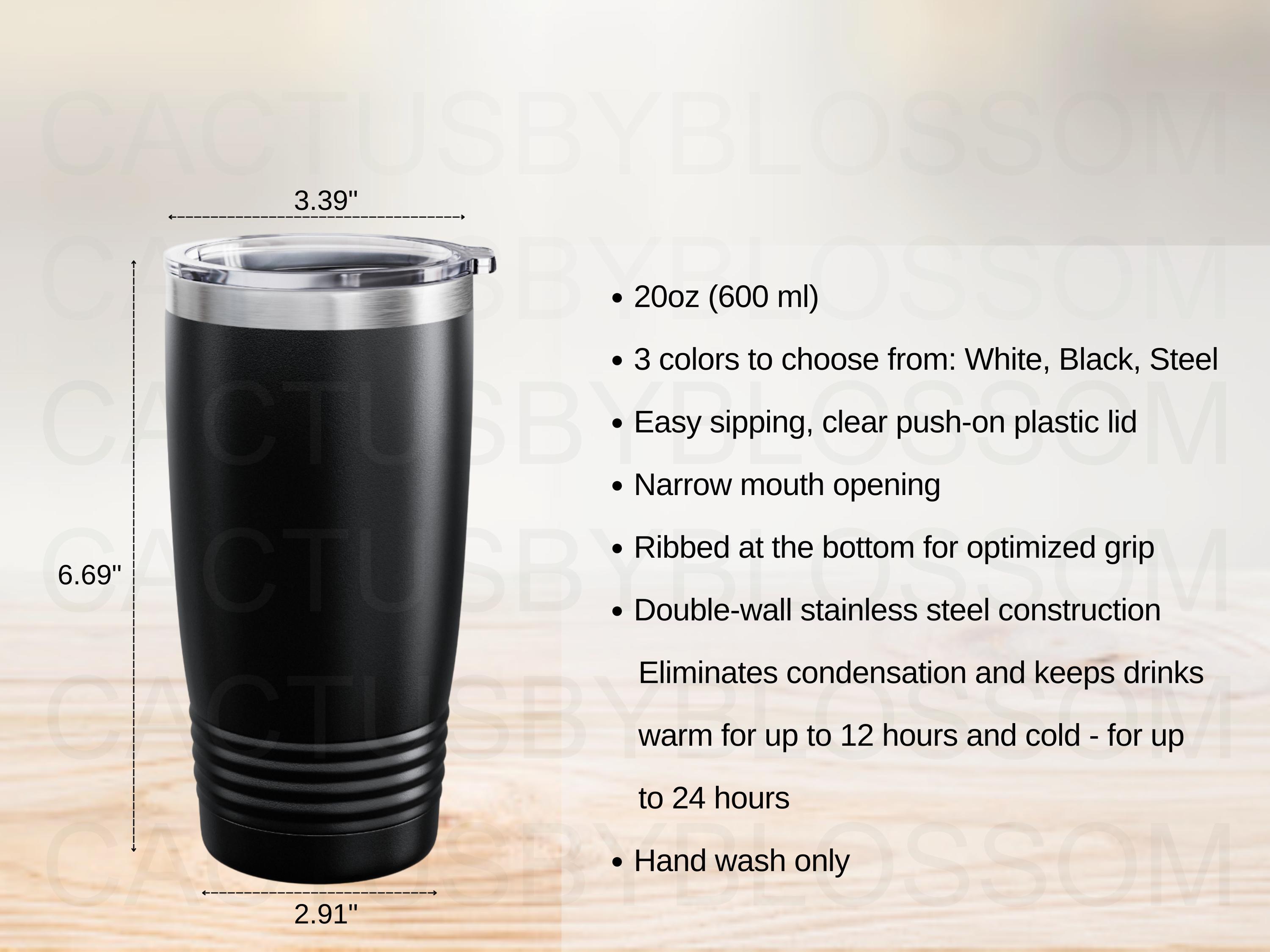 BUNDLE Size Chart Color Chart Ringneck 20oz Tumbler Mockup Chart Sizing ...