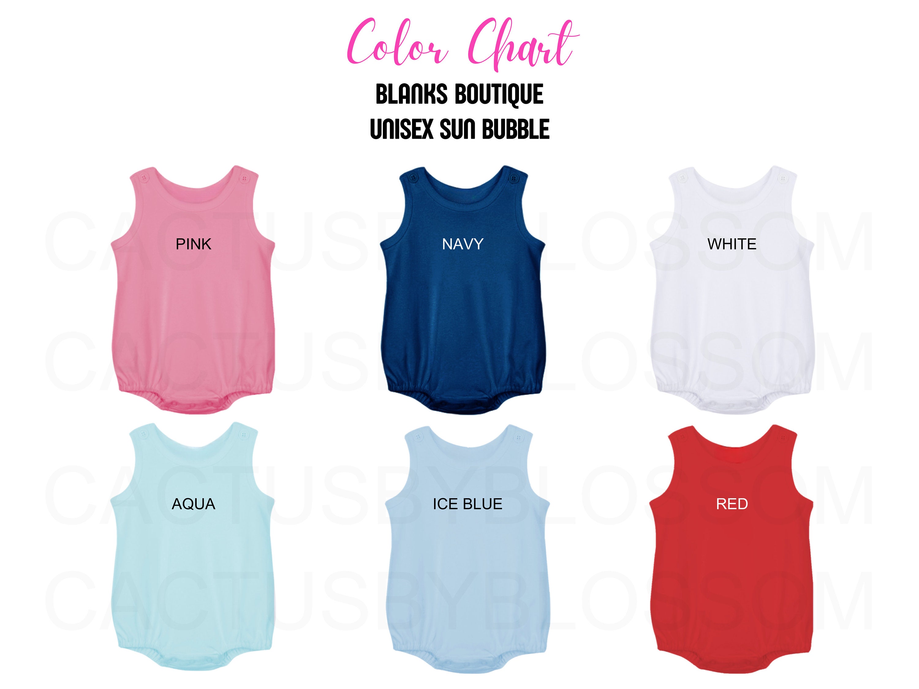 BUNDLE Size Chart Color Chart DIY Blanks Boutique Mockup Etsy Tool ...