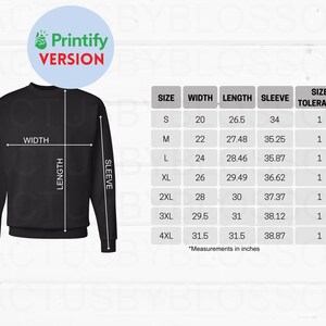 4 Size Chart Color Chart HANES P160 Mockup Etsy Tools Unisex Ecosmart ...