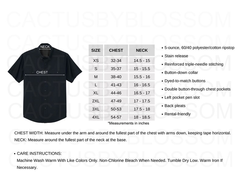 BUNDLE Size Chart Color Chart Cornerstone CSW175 Short Sleeve Select ...