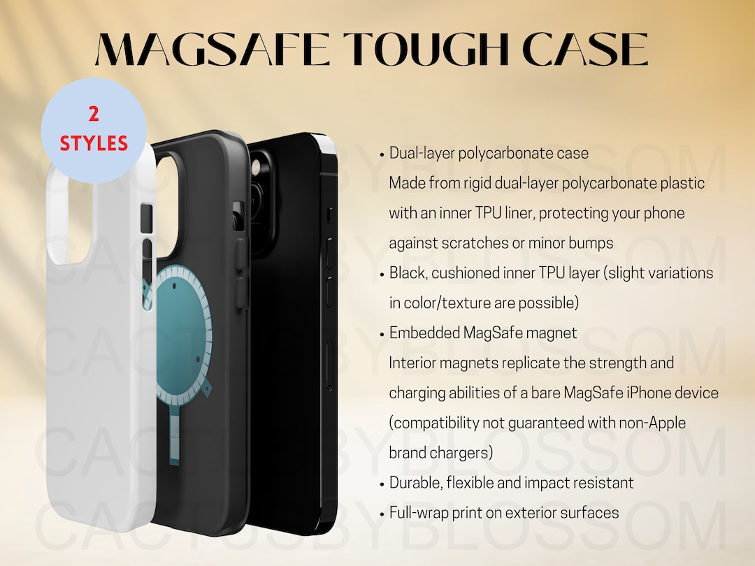 2 Size Chart Magsafe Tough Phone Case Mockup Chart Phone Case Sizing ...