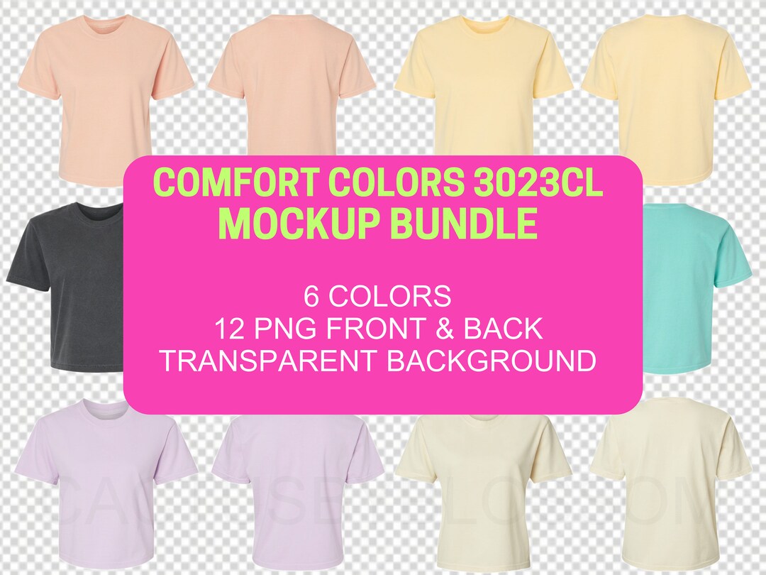 Color Chart DIY Chart Comfort Colors 3023CL Mockup Etsy Tool Unisex ...