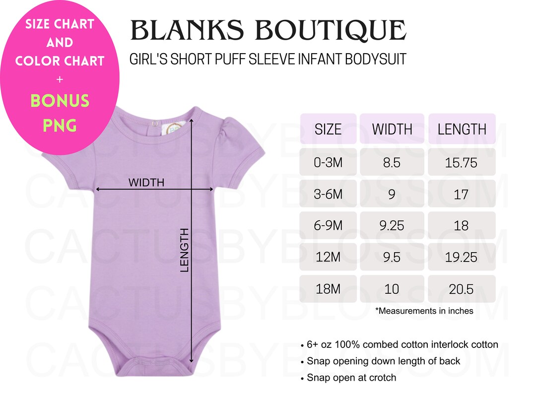 BUNDLE Size Chart Color Chart DIY Chart Blanks Boutique Mockup Etsy ...