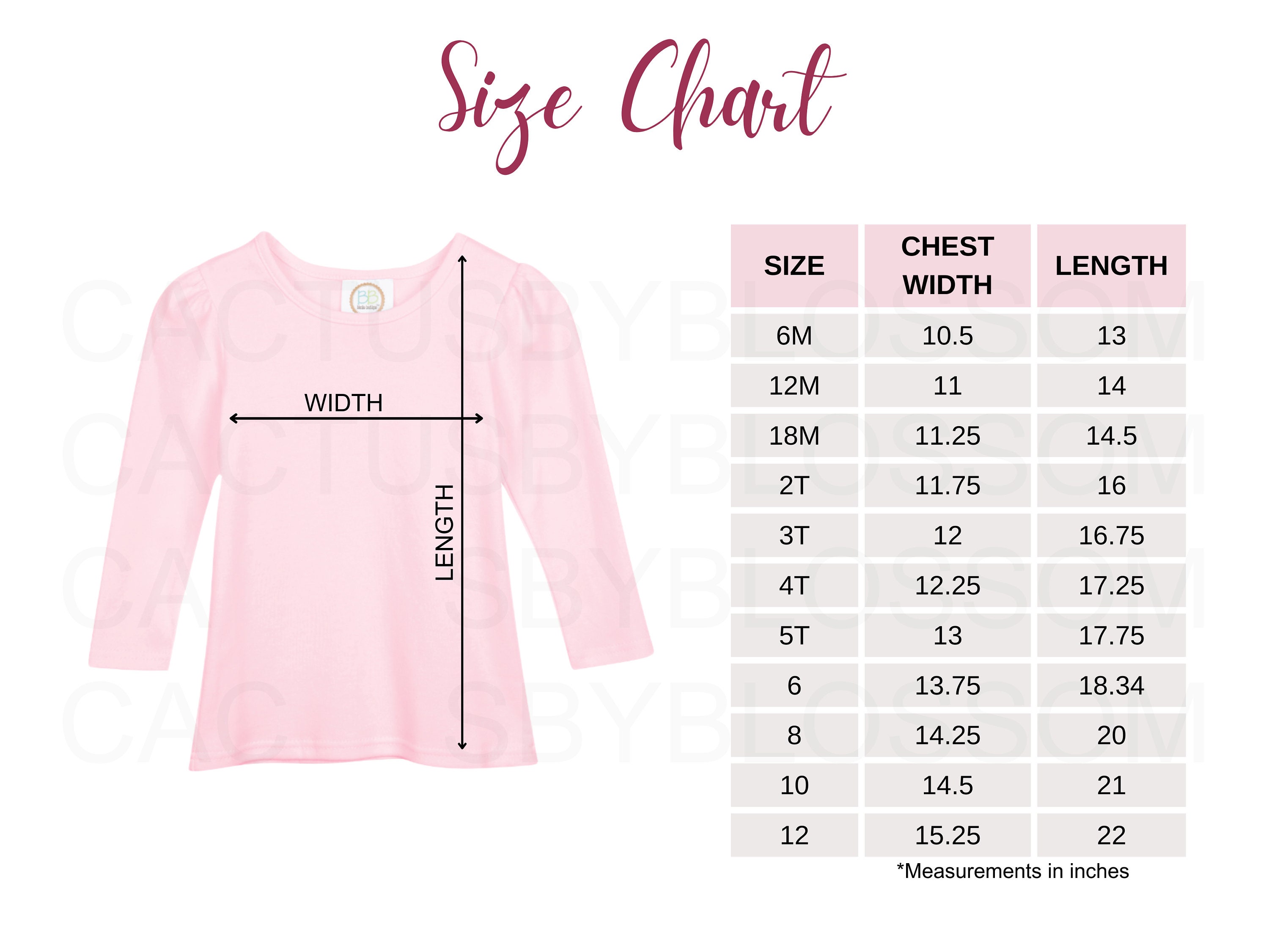 BUNDLE Size Chart Color Chart DIY Chart Blanks Boutique Mockup Etsy ...