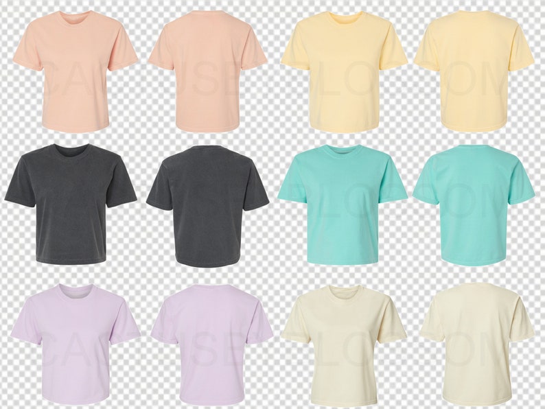 Color Chart DIY Chart Comfort Colors 3023CL Mockup Etsy Tool Unisex ...