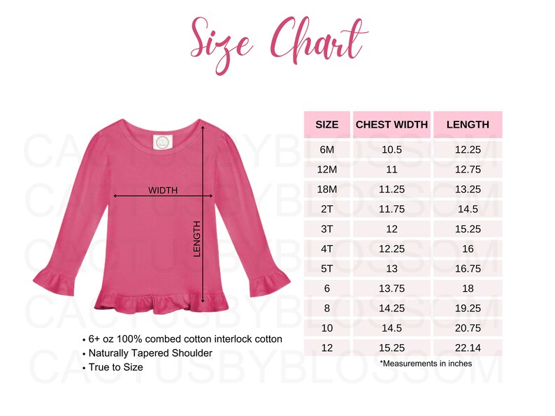BUNDLE Size Chart Color Chart Blanks Boutique Mockup Etsy Tool Girl ...