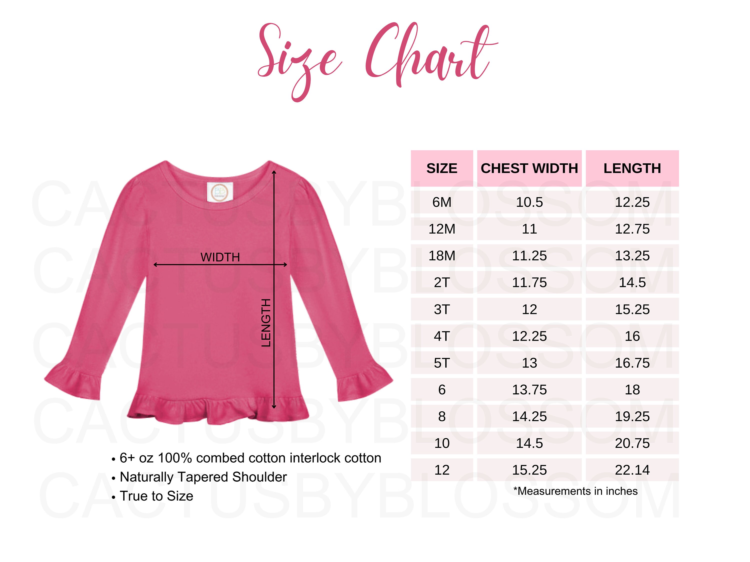 BUNDLE Size Chart Color Chart Blanks Boutique Mockup Etsy Tool Girl ...