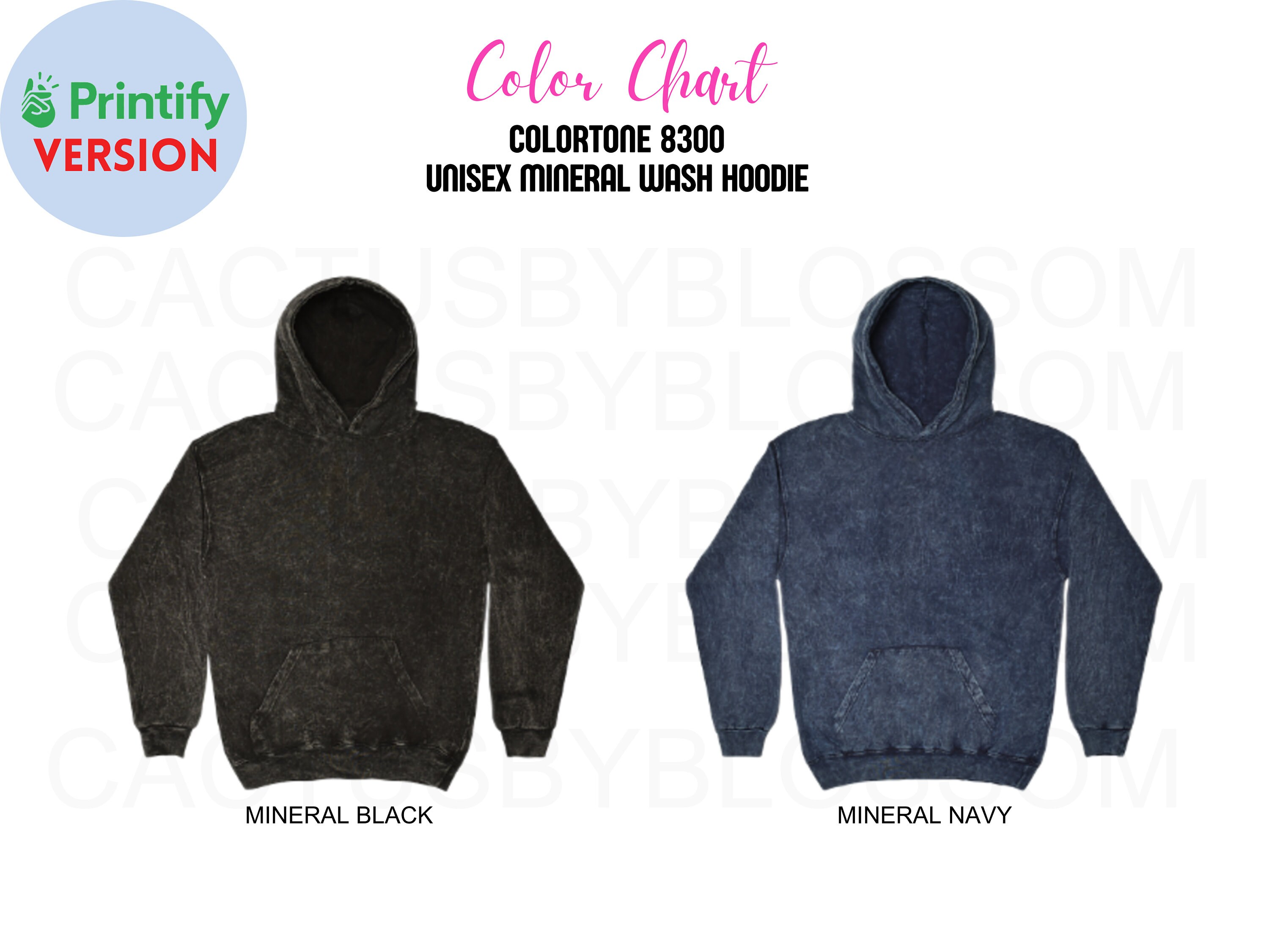 BUNDLE Size Chart Color Chart DIY Canva Colortone 8300 Mockup Etsy Tool ...