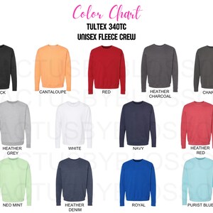 BUNDLE Size Chart Color Chart DIY Chart Tultex 340TC Mockup Unisex ...