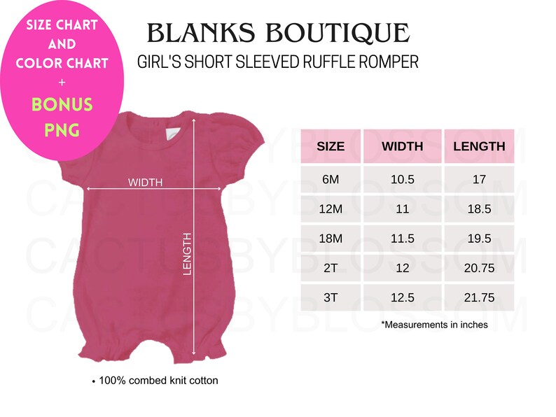 BUNDLE Size Chart Color Chart DIY Chart Blanks Boutique Mockup Etsy ...
