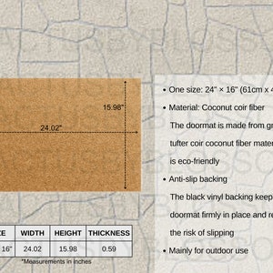 2 Size Chart Door Mat Mockup Sizing All-over-prints Etsy Mockup ...