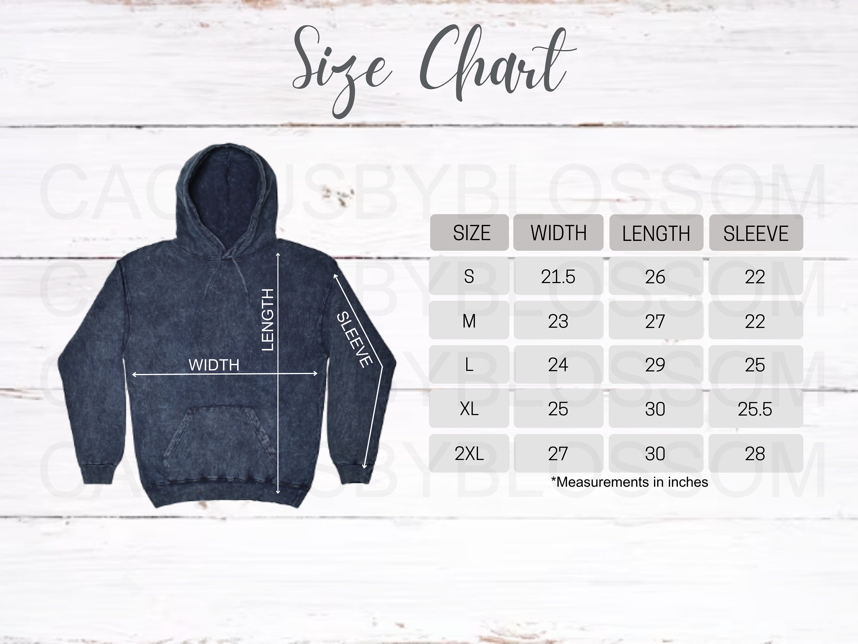 BUNDLE Size Chart Color Chart DIY Chart Colortone 8300 Mockup Etsy Tool ...