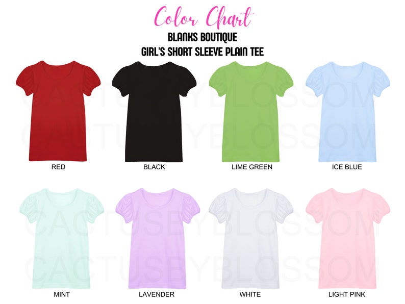 BUNDLE Size Chart Color Chart DIY Chart Blanks Boutique Mockup Etsy ...