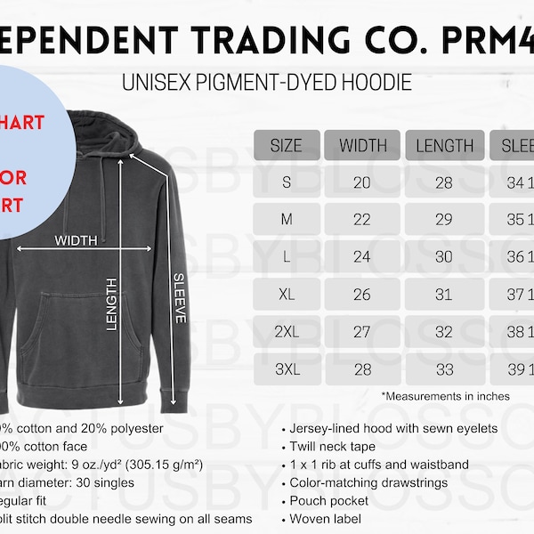 Prm4500 Size Chart - Etsy