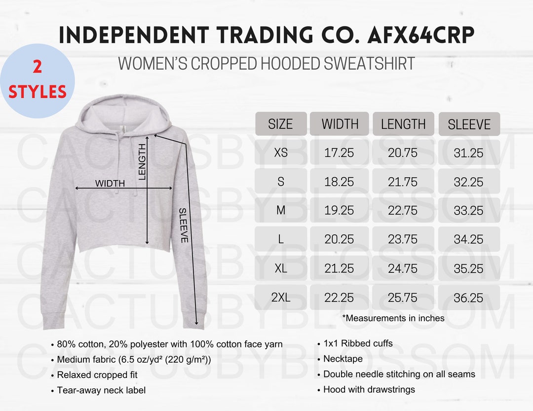 2 Size Chart Independent Trading Company AFX64CRP Etsy Tool Women ...