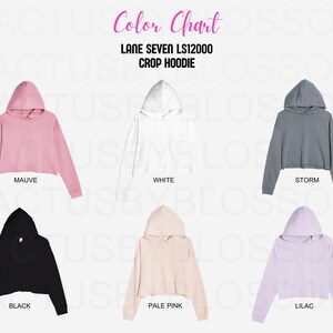 Color Chart Lane Seven LS12000 Mockup Etsy Tool Crop Hoodie Etsy Mockup ...
