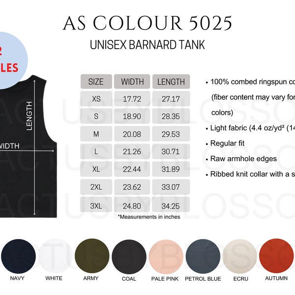 Barnard Size Chart - Etsy